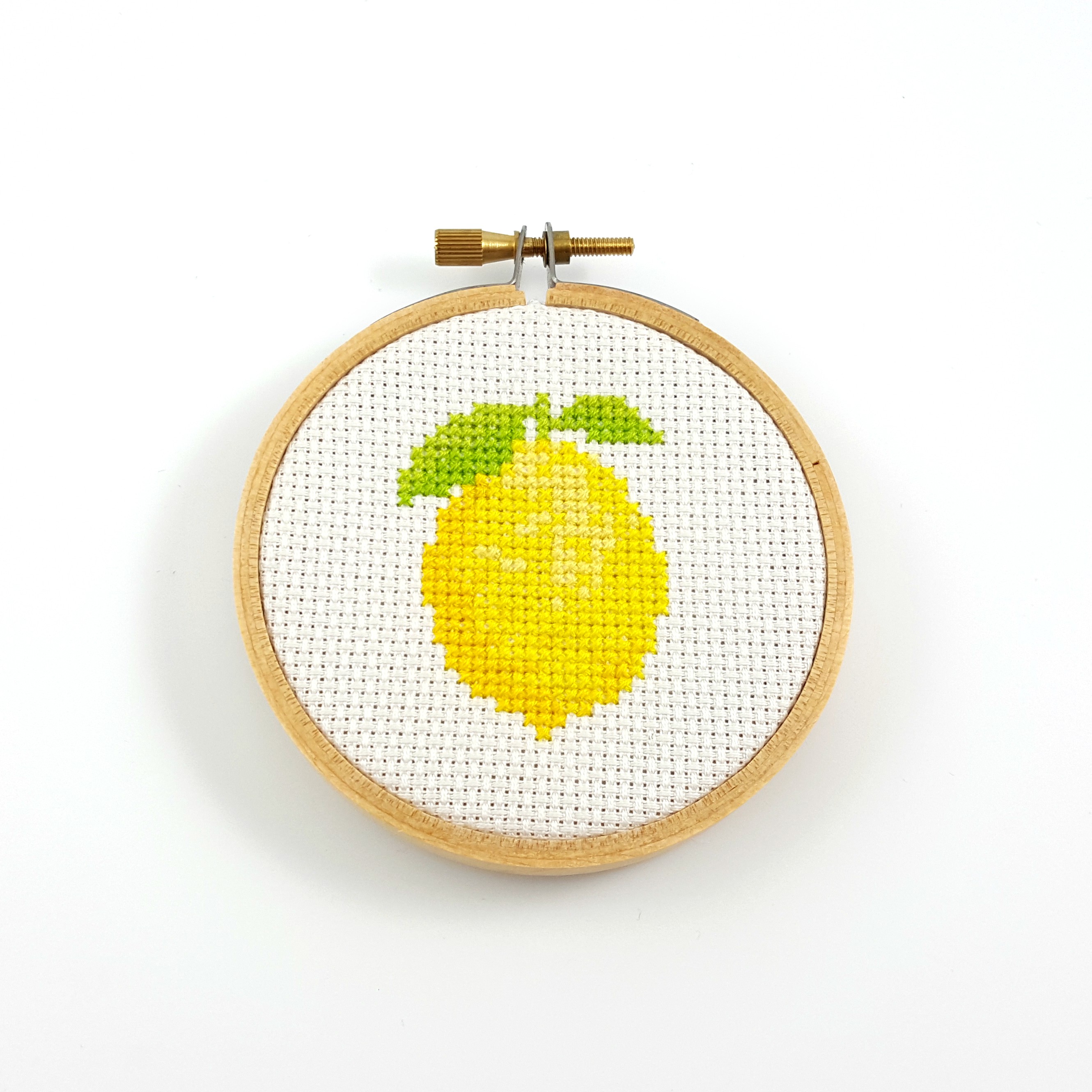 Lemon cross stitch - Ringcat Design