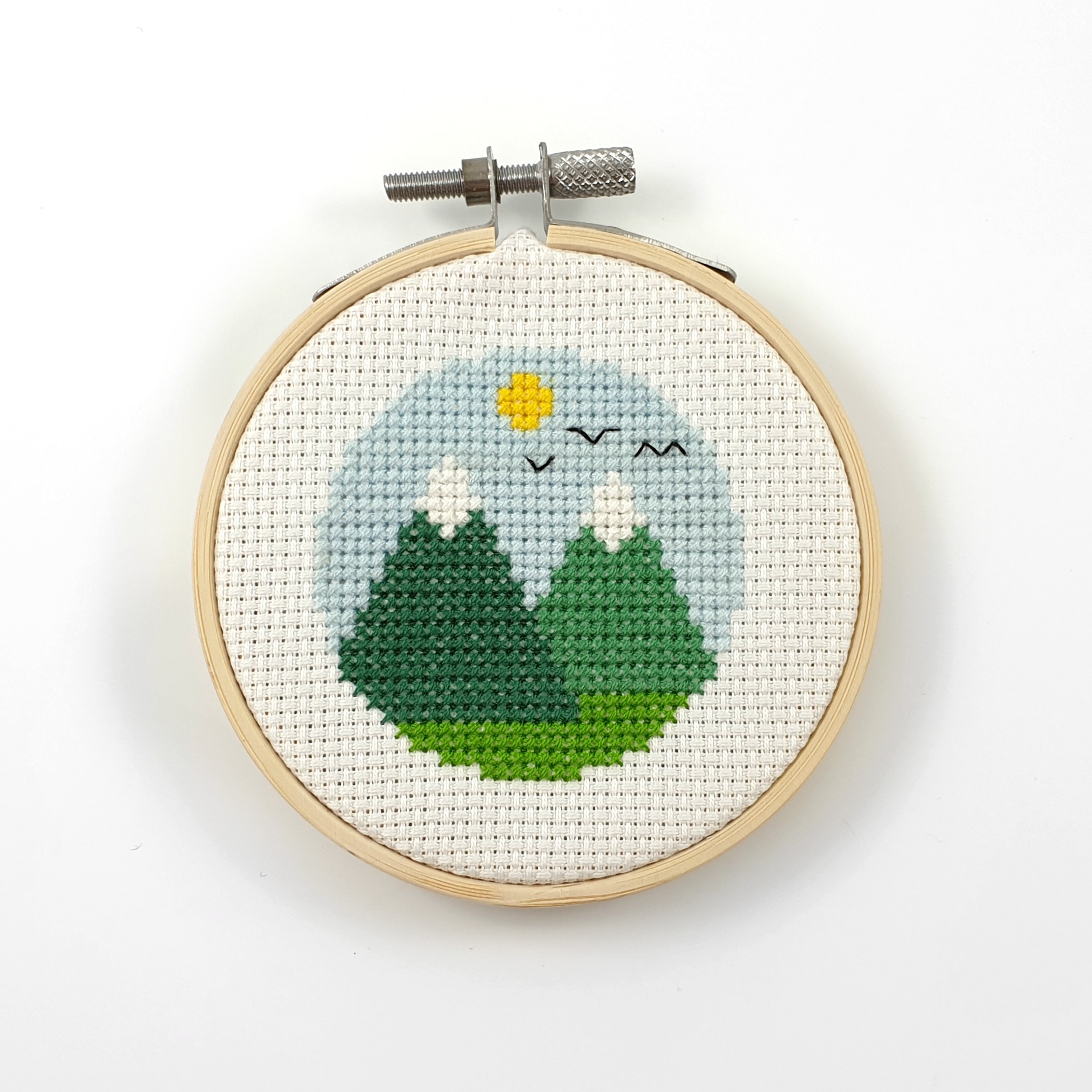 Mountains cross stitch pdf pattern - Ringcat Design