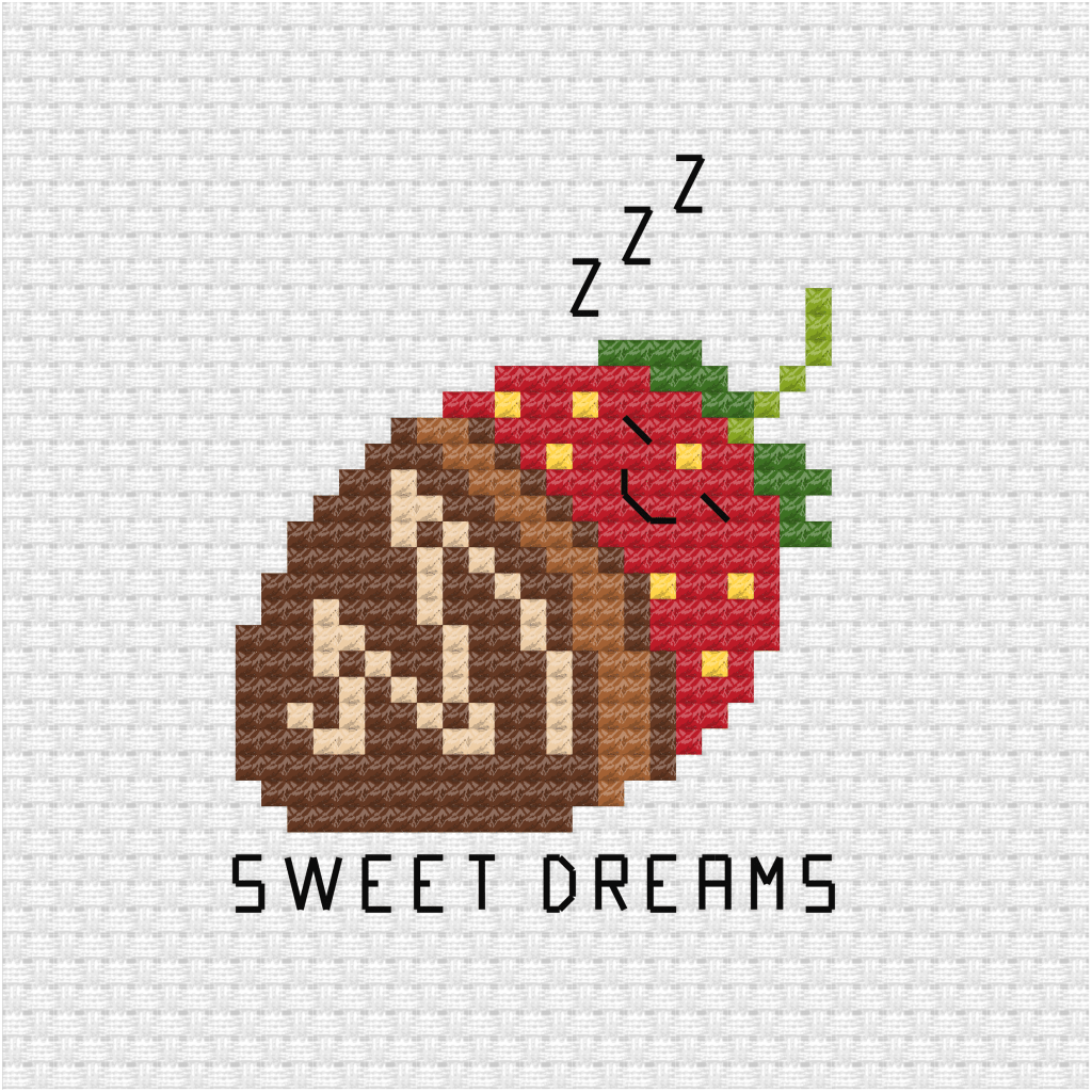 Sweet dream cross stitch pattern - Ringcat Design